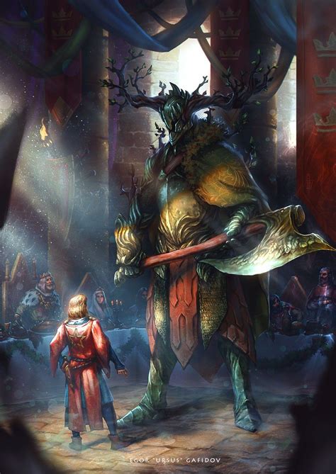 Knight Art Wow Art Gawain And The Green Knight Fantasy Artwork