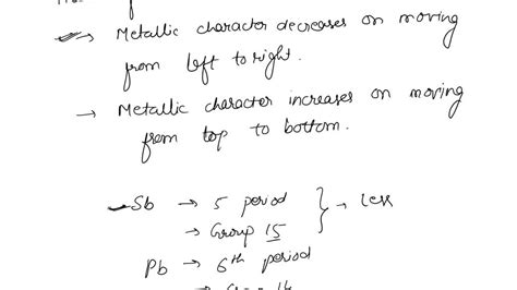 solved texts choose the more metallic element from each pair match