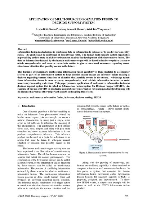 Pdf Application Of Multi Source Information Fusion To Decision