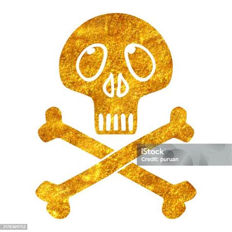손으로 그린 금박 질감 두개골 아이콘 벡터 일러스트 레이 션 과거에 대한 스톡 벡터 아트 및 기타 이미지 과거 광학 작용 기 Istock
