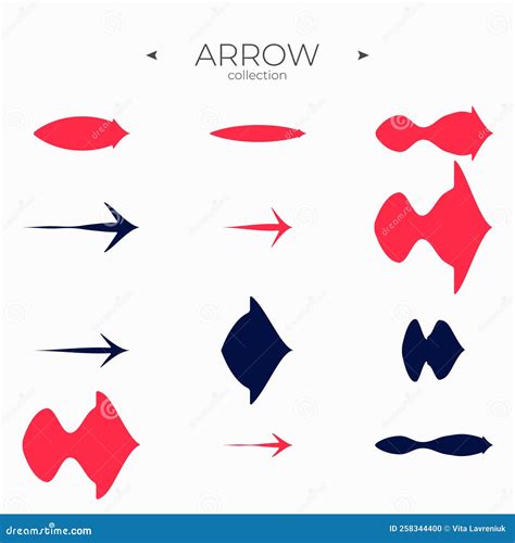 Line Arrow Icon Set Line Icons Collection Modern Vector Symbols