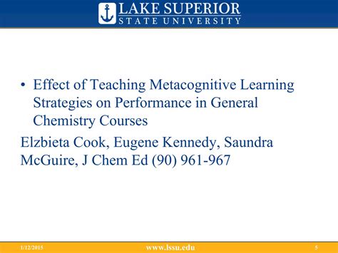 Metacognition And Self Regulated Learning Pptx