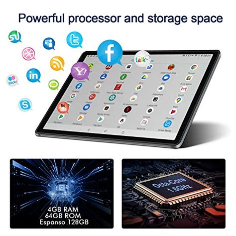 2022 Facetel Tablet 10 Pulgadas Android 11 Os Tableta Octa Core 4gb