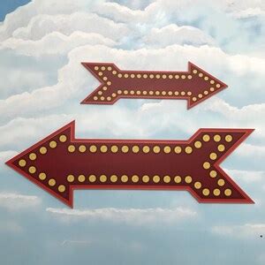 Red Light Effect Arrow Etsy