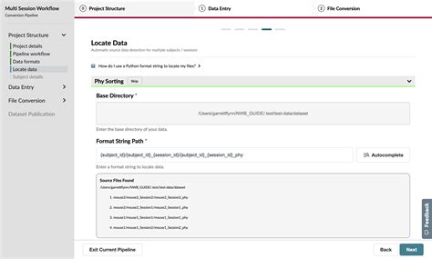 Managing Multiple Sessions NWB GUIDE Documentation