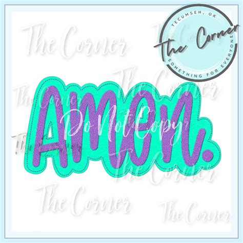 Amen Faux Chenille Htv Transfer Easter Cross Sublimation Amen Shirt Design Faux Chenille Patch