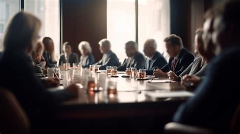 Premium Photo Conference Room And Meeting Generative Ai