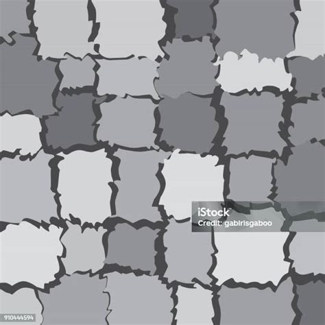 들쭉날쭉한 모서리 직사각형 모양 이동 무작위로 그레이 스케일에 0명에 대한 스톡 벡터 아트 및 기타 이미지 0명 거친