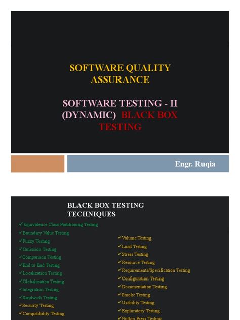 sqa testing techniques pdf software testing software bug