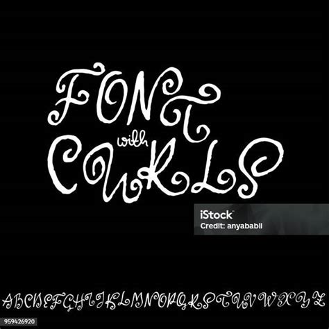 Handdrawn 드라이 브러쉬 폰트입니다 현대 브러쉬 레터링입니다 그런 지 스타일 알파벳입니다 벡터 일러스트입니다 0명에 대한 스톡 벡터 아트 및 기타 이미지 Istock