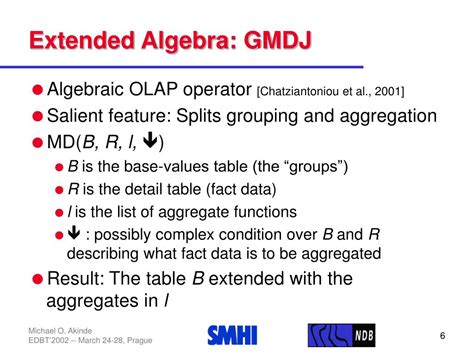 Ppt Efficient Olap Query Processing For Distributed Data Warehouses