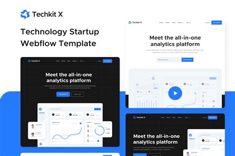 Techkit X Enterprise SaaS Webflow Template BRIX Templates Webflow