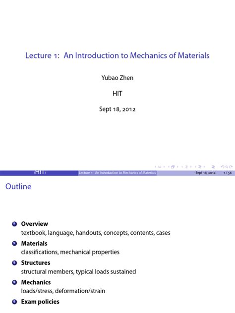 01 Intro Print Pdf Force Bending