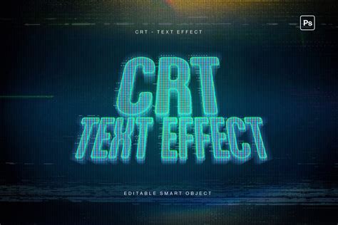 Crt Pixel Text Effect Template Designercandies