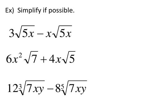 Ppt 62 Binomial Radical Expressions Powerpoint Presentation Free Download Id1894028