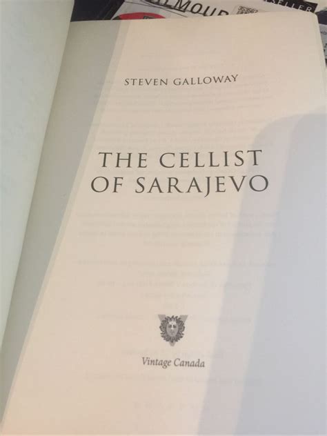 The Cellist Of Sarajevo By Steven Galloway 9780307397041 For Sale
