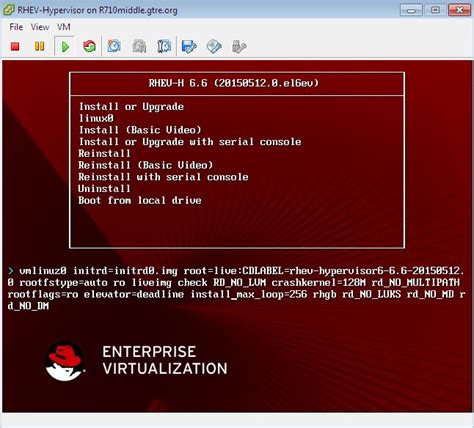 Aruns Linux Info How To Install Red Hat Enterprise Virtualization Hypervisor Rhev H On The Esx