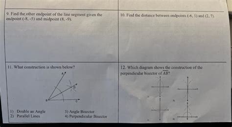 Solved Find The Other Endpoint Of The Line Segment Given Chegg