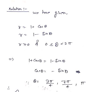 Solved Find The Points Of Intersection Of The Graphs Of The
