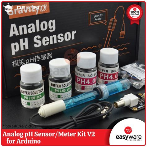 Jual Dfrobot Gravity Analog Ph Sensor Ph Meter Kit V2 Shopee Indonesia