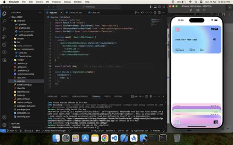 reactnative mobiledevelopment animation applewalletclone waseem kurne