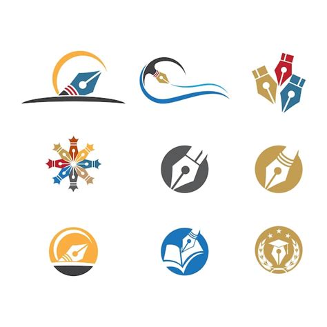 Premium Vector Nib Logo Template Vector Symbol