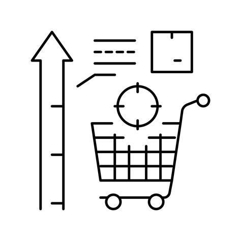 Sales Data Visualization Line Icon Vector Illustration 18997182 Vector