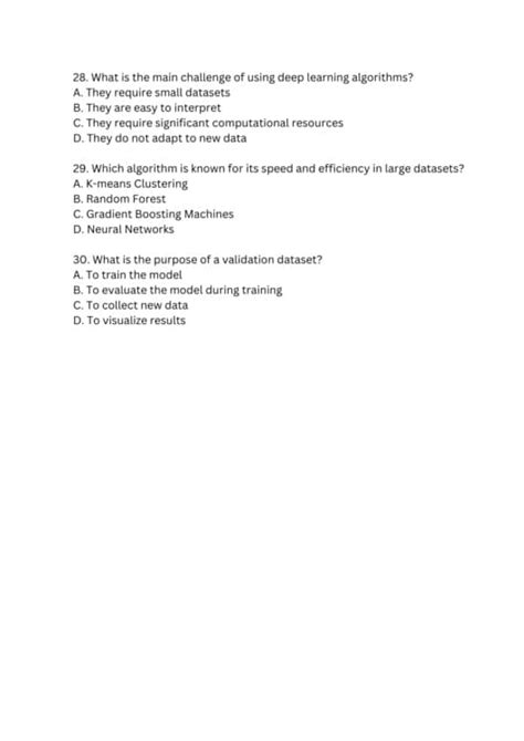 30 Quiz Questions — Ai Algorithms Which One Is Best For Your Problem By Pench