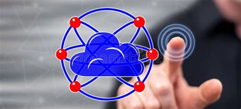 Cloud Networking Concept On A Tablet Stock Photo Image Of Connection Communication 222258332