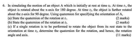 Solved In Simulating The Motion Of An Object A Which Is Chegg