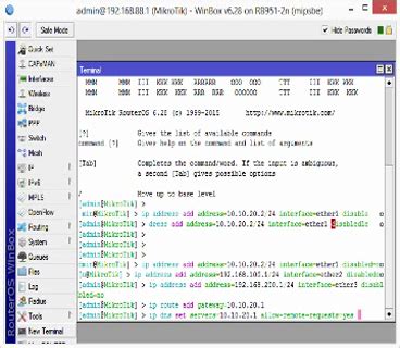 Cara Routing Mikrotik Menggunakan Terminal Di Winbox ADIBLOG