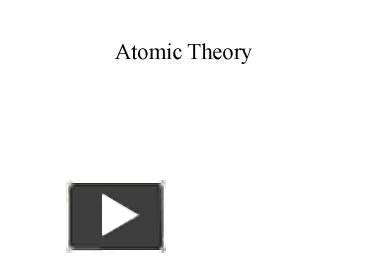 Atomic Theory Presentation Free To Download