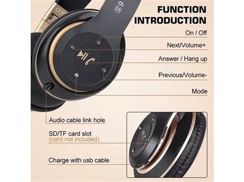Wireless Over Ear Bluetooth Headphones