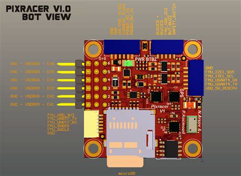 Pixracer Autopilot Xracer V10 Flight Controller Mini Px4 Built In Wifi