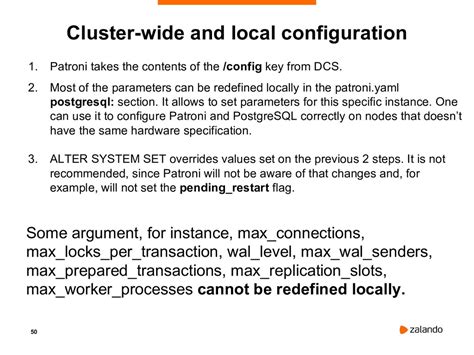 Managing PostgreSQL Clusters With Patroni Speaker Deck