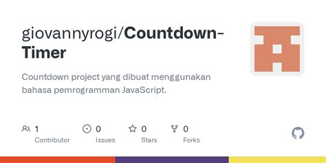 GitHub Giovannyrogi Countdown Timer Countdown Project Yang Dibuat Menggunakan Bahasa