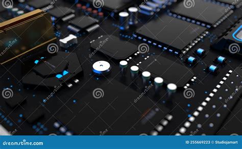 Components Of Quantum Computer Parts Stock Illustration Illustration Of Artificial