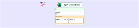 how to split cells in excel scaler topics