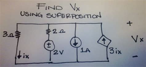 solved find vx using superposition