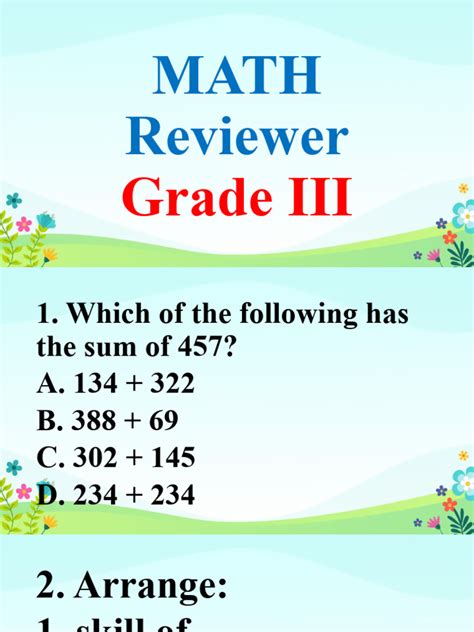 Math Reviewer Iii Pdf Mathematics