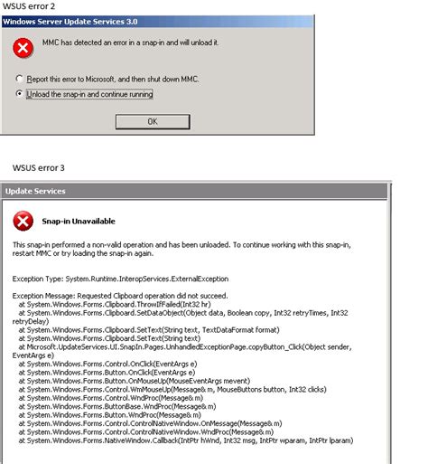 Wsus Unexpected Error When Choosing All Updates View Windows Spiceworks Community