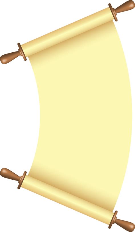 Blank Paper Scroll Png Illustration PNG