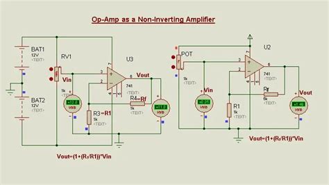 Simple Inverting Op Amp Circuit Circuit Diagram