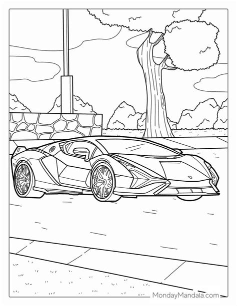24 Lamborghini Coloring Pages Free Pdf Printables