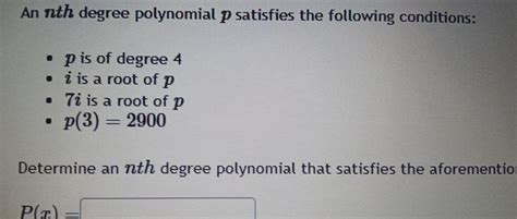 [answered] an nth degree polynomial p satisfies the following kunduz