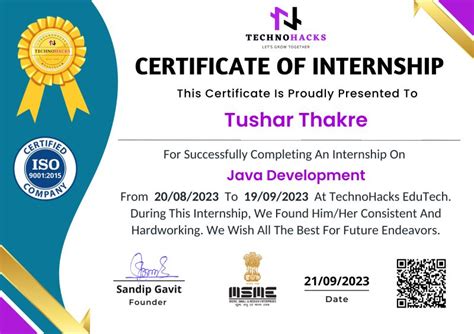 Tushar Thakre On Linkedin Technohacksedutechofficial Javadeveloper