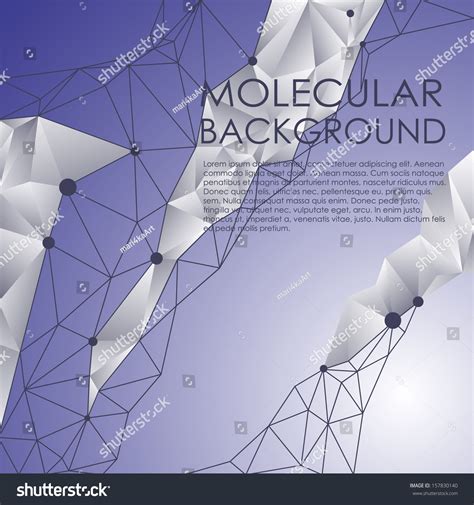 Molecule Communication Background Vector Illustration Stock Vector Royalty Free 157830140