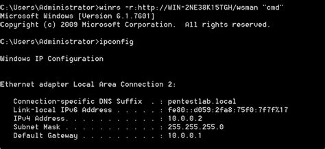 Lateral Movement Winrm Penetration Testing Lab