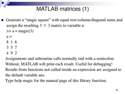 PPT Introduction To MATLAB PowerPoint Presentation Free Download ID