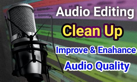 Do Audio Editing Clean Up Remove Background Noise Fix Enhance Improve Audio By Aslam7862